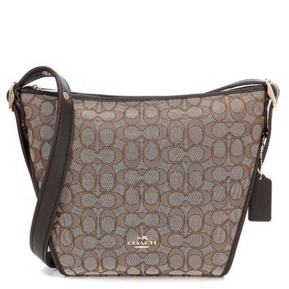 Coach | Bags | Coach Brown Logo Shoulder Bag | Poshmark